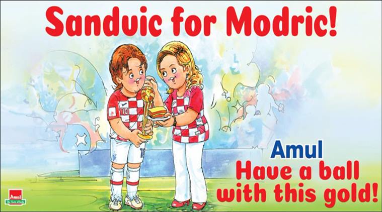 Amul cartoon featuring Luka Modric and Croatian President is melting ...