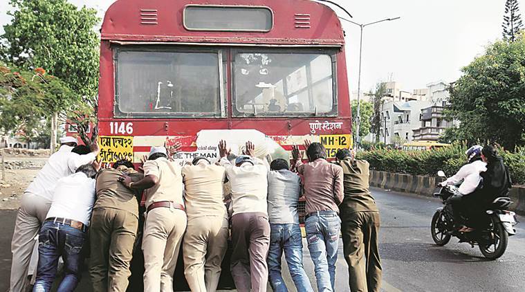 Pune police to PMPML: ‘Breakdown of buses causing traffic jams, fix them’ | Pune News - The ...