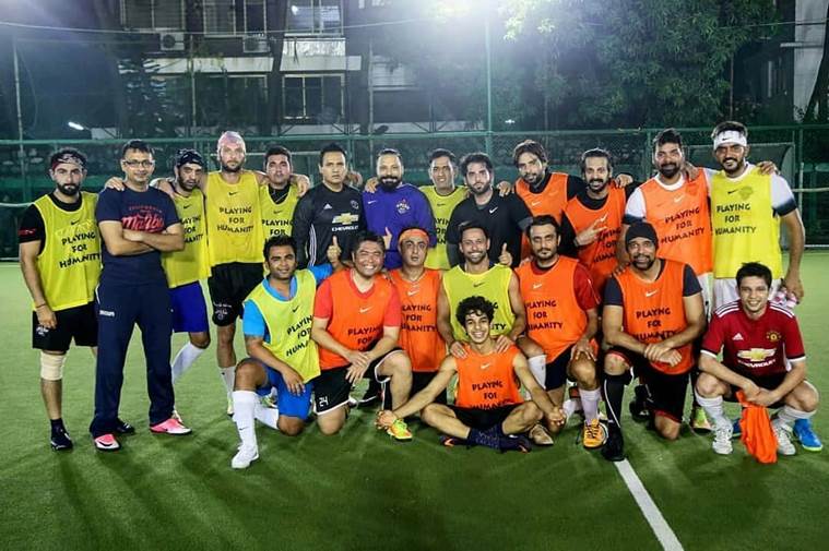 MS Dhoni plays football with Dhadak star Ishaan Khatter in Mumbai ...