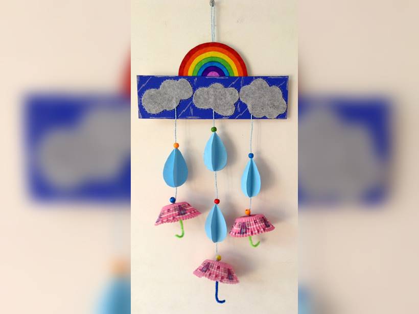 DIY Craft: Make a rainy day mobile | Parenting News - The Indian Express