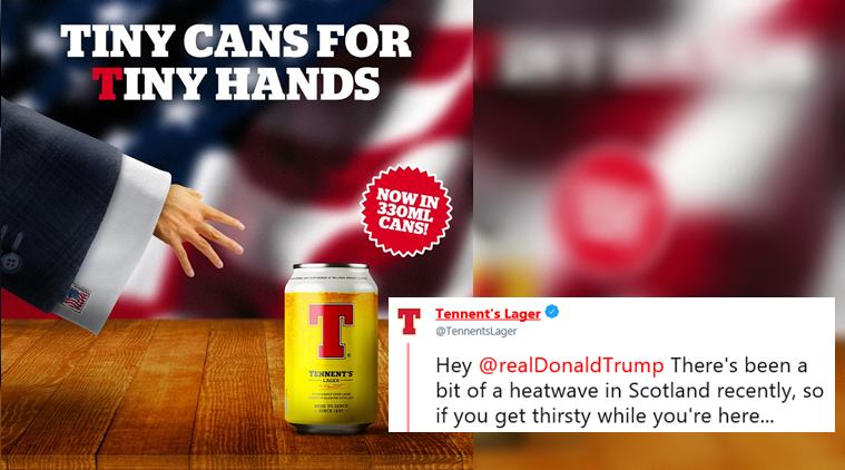 Scottish beer company trolls Donald Trump with ‘tiny cans for tiny ...