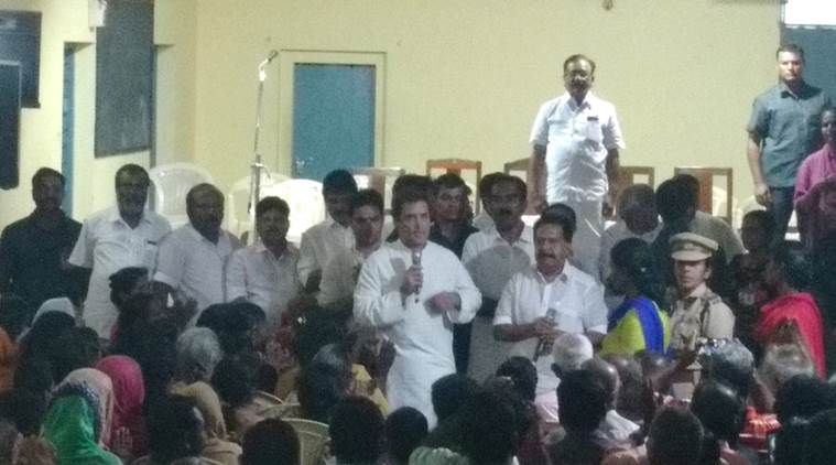Rahul tells people at flood relief camp in Kerala: You are not alone ... Rahul tells people at flood relief camp in Kerala: You are not alone ...