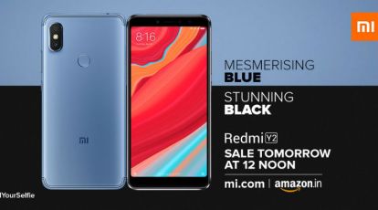 Xiaomi Redmi Y2 blue, black colour options launched, sale today at 12 ...