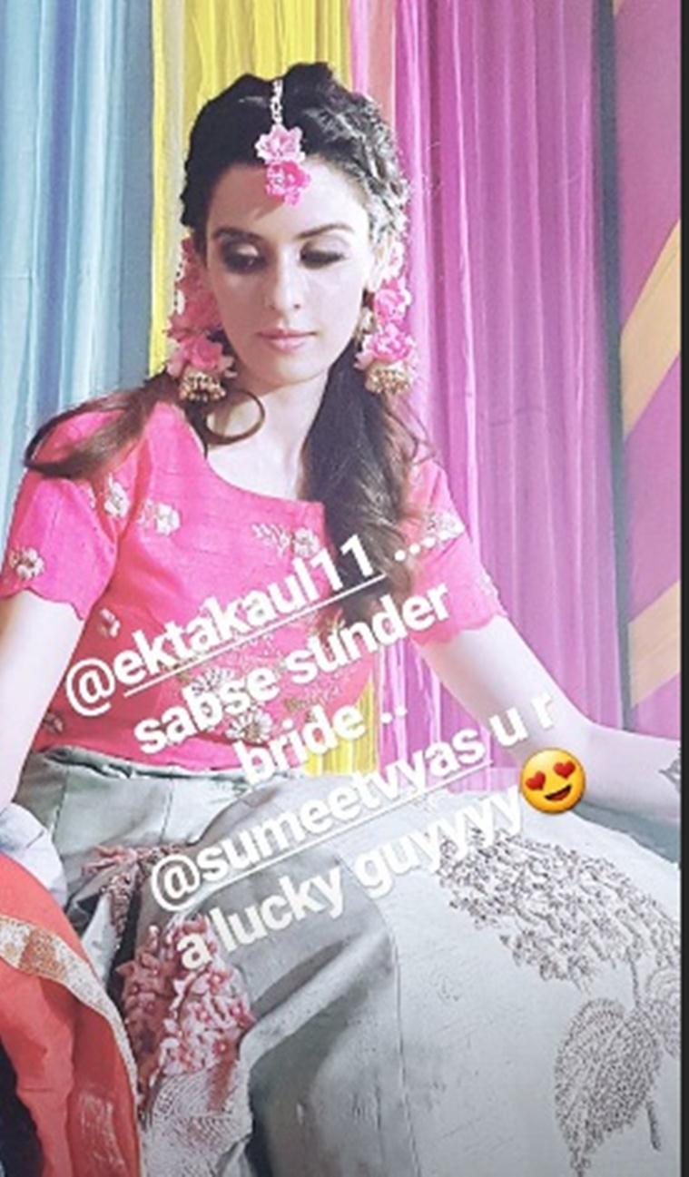Inside Ekta Kaul and Sumeet Vyas’ pre-wedding ceremonies | Bollywood ...
