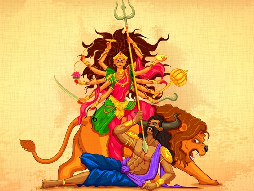 Short story: The birth of Durga and battle with Mahishasur | Parenting ...