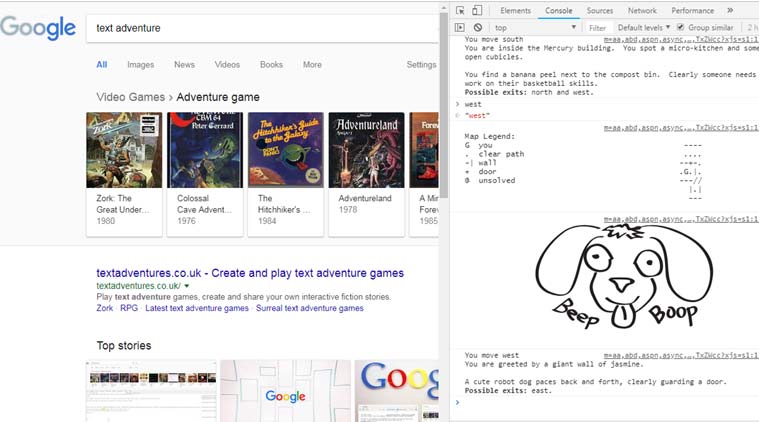 Google’s text adventure game: Here’s how to find and play | Technology ...