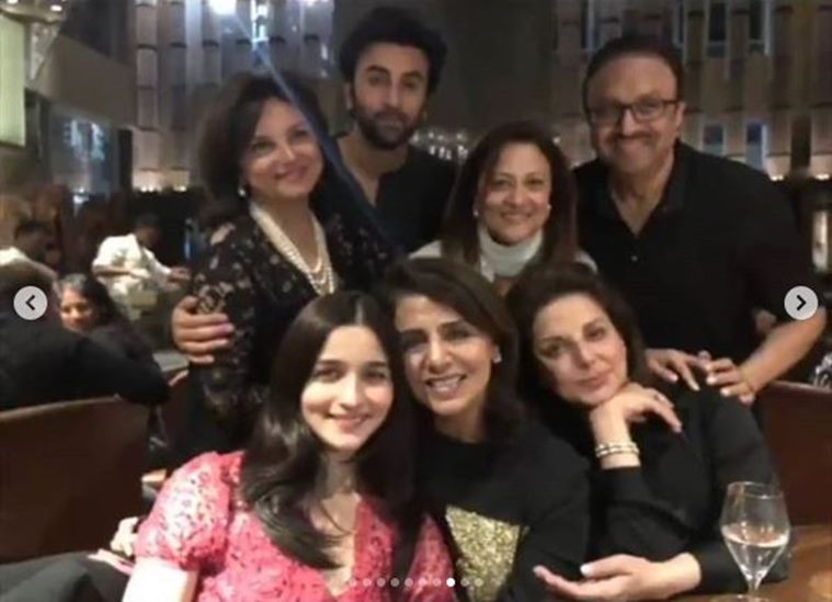Ranbir Kapoor and Alia Bhatt spend time with Rishi and Neetu Kapoor in ...