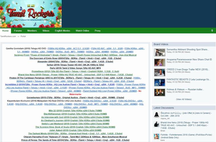 Tamilrockers 2018 website for full movie download online: The menace ...