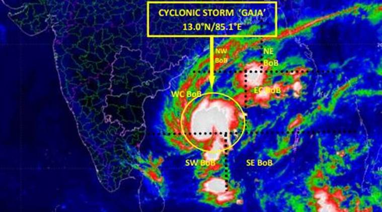 Cyclone Gaja to intensify into severe cyclonic storm: IMD | India News - The Indian Express