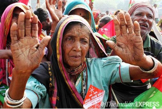 In parched Maharashtra, farmers and tribals hit the streets again ... In parched Maharashtra, farmers and tribals hit the streets again ...