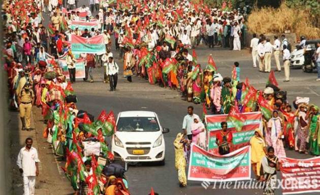 In parched Maharashtra, farmers and tribals hit the streets again ... In parched Maharashtra, farmers and tribals hit the streets again ...