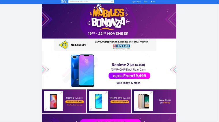 Flipkart Mobiles Bonanza sale 2018: Top offers on iPhone XS Max, Redmi ...