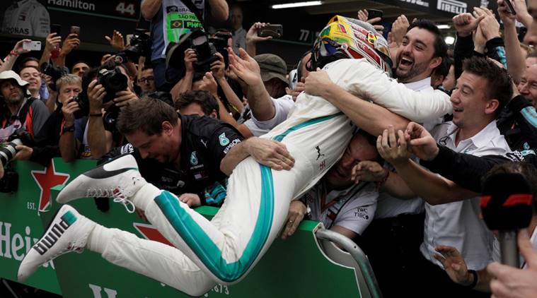 Lewis Hamilton finally gets to celebrate in style | Motor-sport News ...