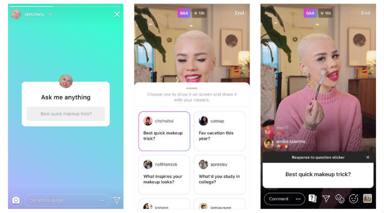 Instagram adds ‘Q&A Live’ feature; offers music suggestions, countdown ...