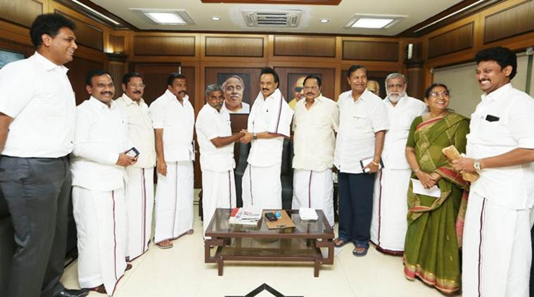 Thiruvarur bypoll: DMK names Poondi Kalaivanan, AMMK to field S.Kamaraj ...