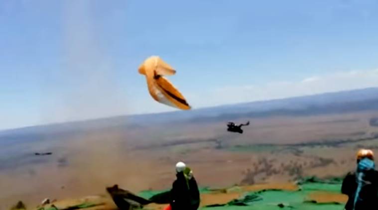 VIDEO: Paragliding experience turns traumatic as dust devil sends the ...