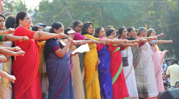 Women’s wall in Kerala HIGHLIGHTS: Lakhs of women line up for ‘Vanitha ...
