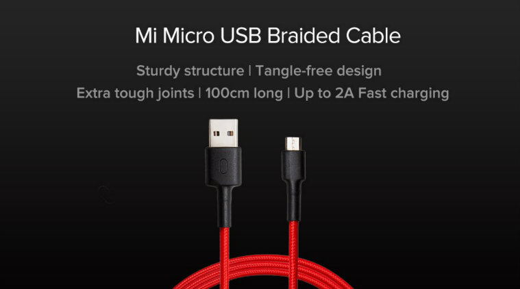 Xiaomi Mi Micro USB Braided Cable with fast charging launched in India ...