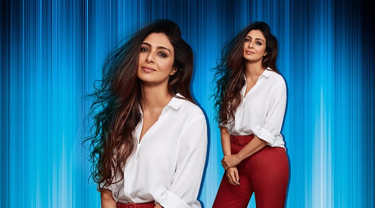Tabu shows us how to play up a white shirt and look gorgeous in it ...