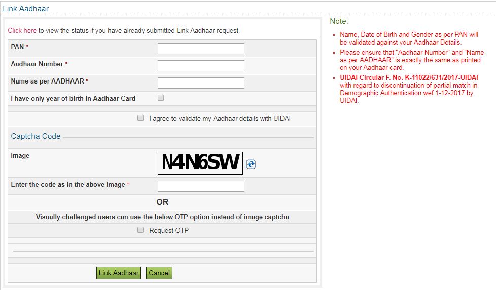 Pan Card-Aadhar Card Link Online: How to link PAN Card with Aadhaar for ...