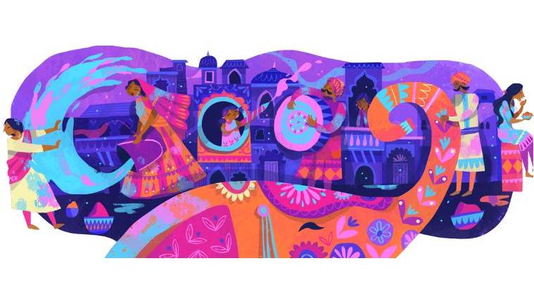 Holi 2019: Google Doodle celebrates the festival of colours | Trending ...