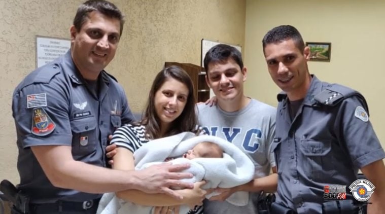 ‘Hero’ cops save 21-day-old infant from choking, dramatic video goes ...