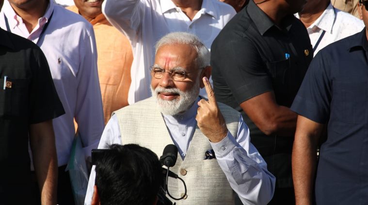 Pm Modi Casts His Vote In Ahmedabad Says Voter Id More Powerful Than