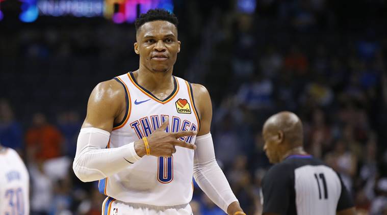 NBA: Russell Westbrook hits 20-20-20 milestone as Thunder beat Lakers ...