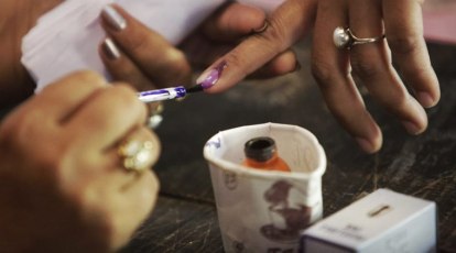 Vote Middle Finger Ink