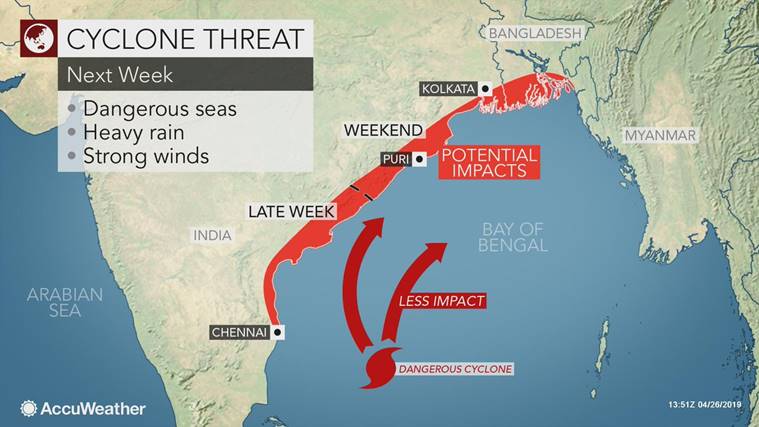 Weather forecast, Cyclone Fani: Cyclone ‘Fani’ to turn into ‘very ...
