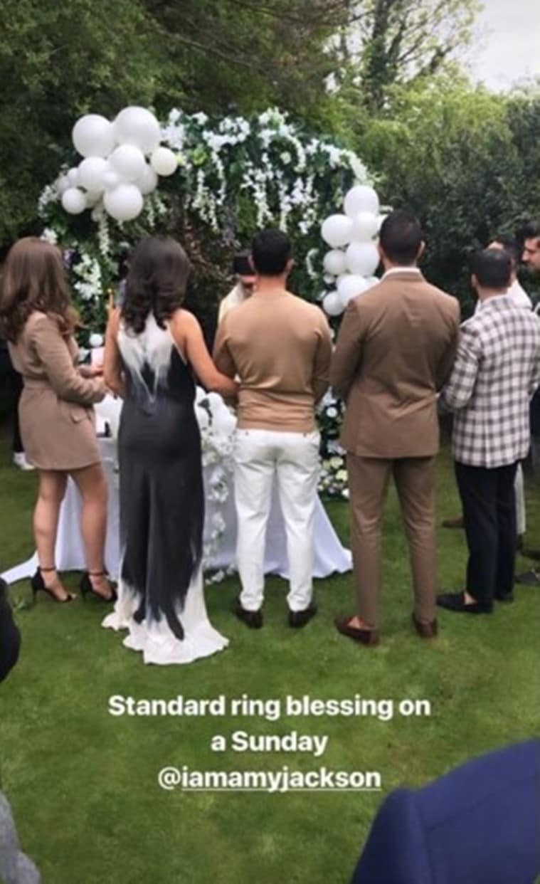 Amy Jackson and George Panayiotou celebrate engagement in London ...