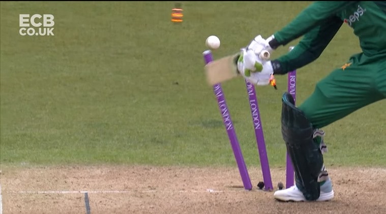 Watch: Shoaib Malik rattles all three stumps in hit-wicket dismissal ...