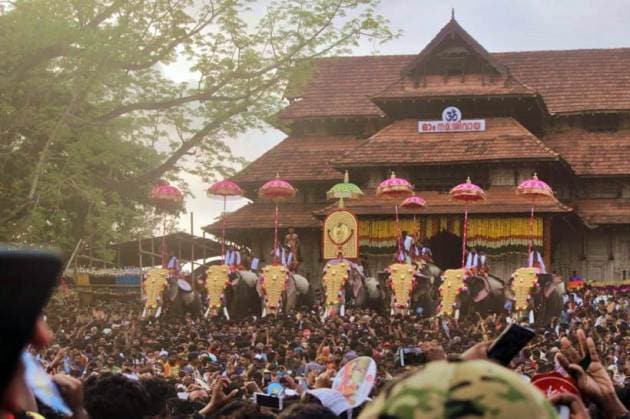 A spectacle to behold! Jumbos, fireworks and sea of people mark Kerala ...