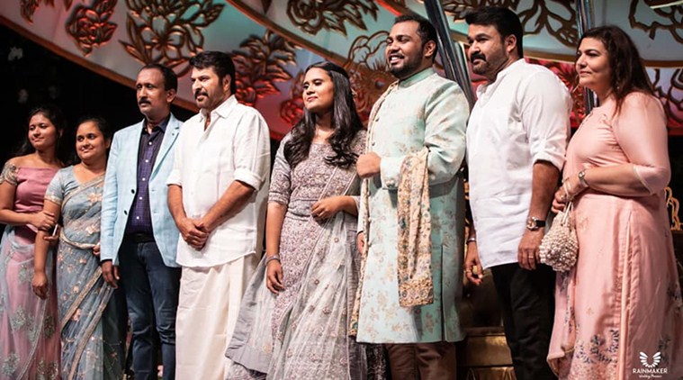 Mammootty and Mohanlal descend at Sharon Ann Santhosh’s wedding ...