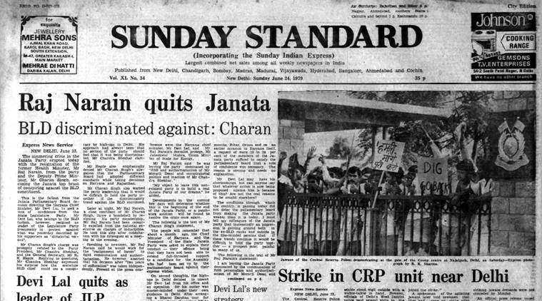 Forty Years Ago, June 24, 1979: Raj Narain Resigns | The Indian Express