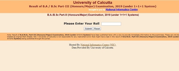 Calcutta University BA/ B.Sc/ B.Com Part III (Honours/ Major) exam results 2019 declared, how to ...