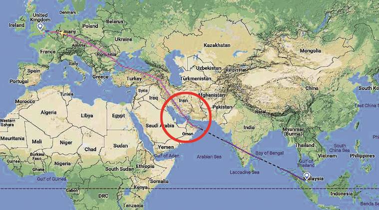 As US-Iran tension heightens, flights avoid overwater area of Tehran ...