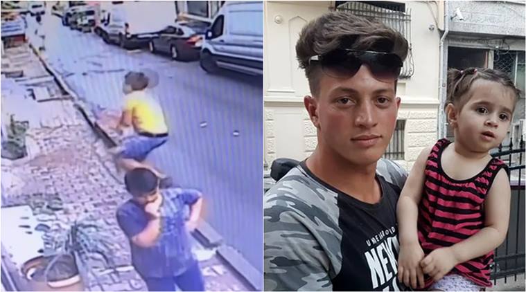 Viral video: ‘Hero’ teenager catches toddler after she falls from ...