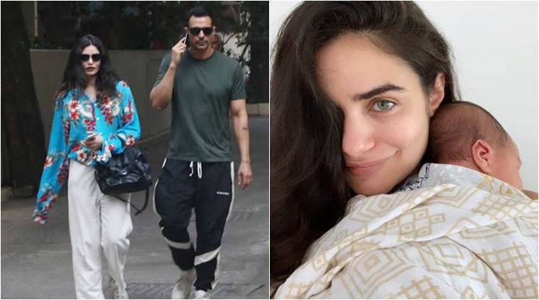 Arjun Rampal’s girlfriend Gabriella shares photo with newborn son ...