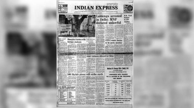 July 9, 1979, Forty Years Ago: Laldenga arrested | The Indian Express