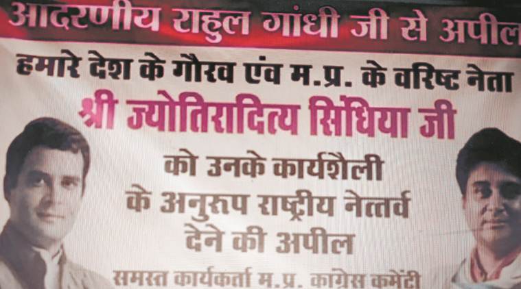 Madhya Pradesh: Poster demanding Jyotiraditya Scindia as Congress ...