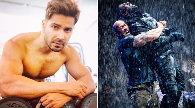Varun Dhawan, Dwayne Johnson bond over Hobbs and Shaw | Bollywood News ...