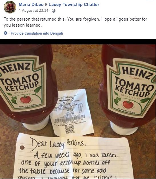 After suffering ‘bad karma’, ketchup thief buys new bottles for US ...