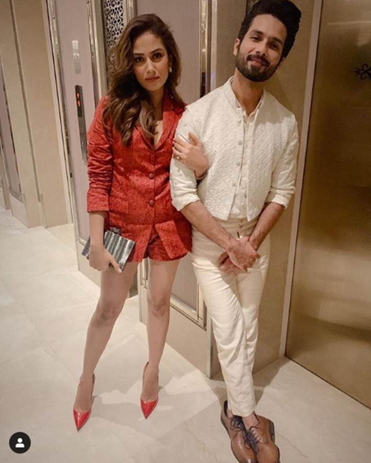 Mira Rajput keeps it stylish in a short red textured suit; see pics ...