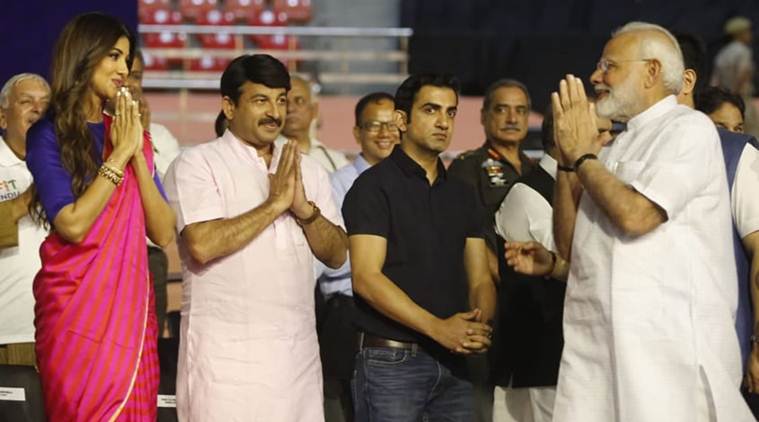 Fit India Movement launch: Shilpa Shetty looks elegant in this Raw ...