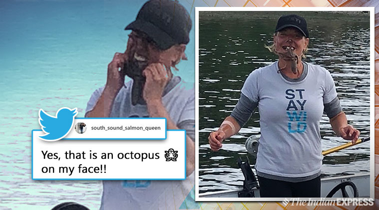 US woman ends up in hospital after photo-op with octopus on face goes ...