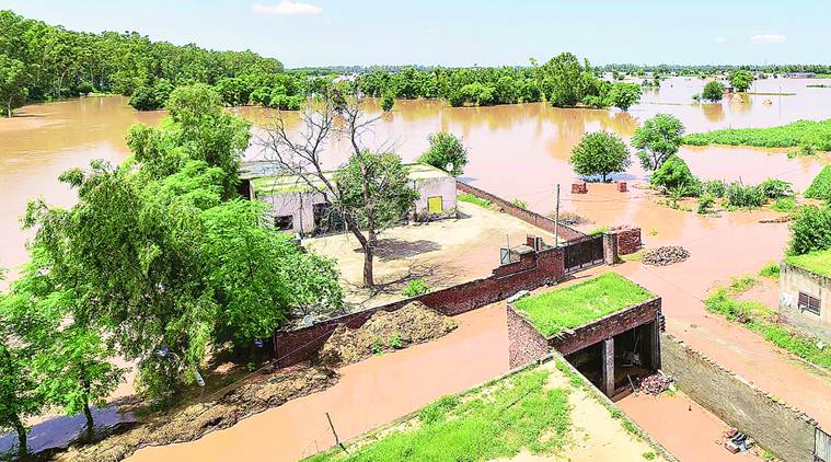 Punjab floods: 57 villages inundated | Cities News, The Indian Express
