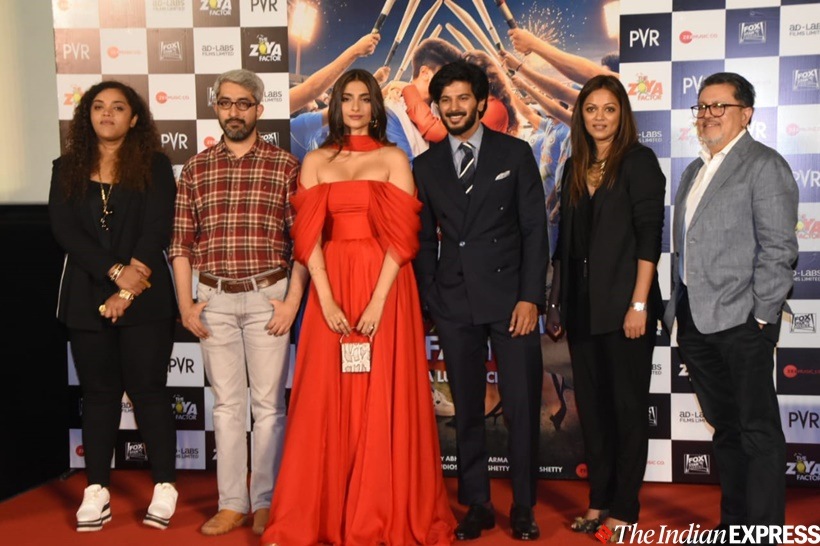 Dulquer Salmaan and Sonam Kapoor turn heads at Zoya Factor trailer ...