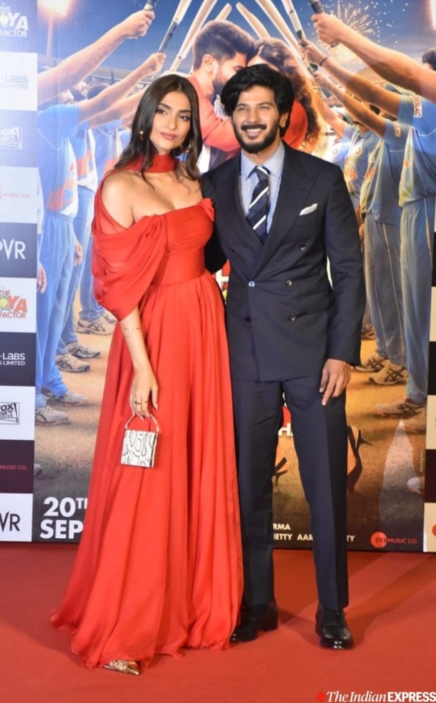 Dulquer Salmaan and Sonam Kapoor turn heads at Zoya Factor trailer ...