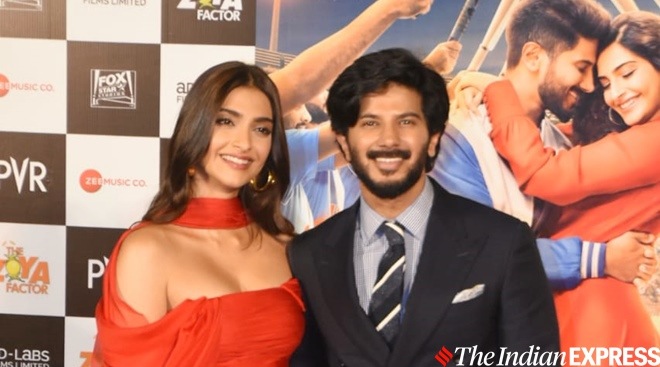 Dulquer Salmaan and Sonam Kapoor turn heads at Zoya Factor trailer ...